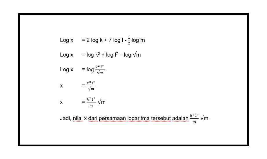 Cara Menghitung Logaritma Dan 7 Contoh Soal Year
